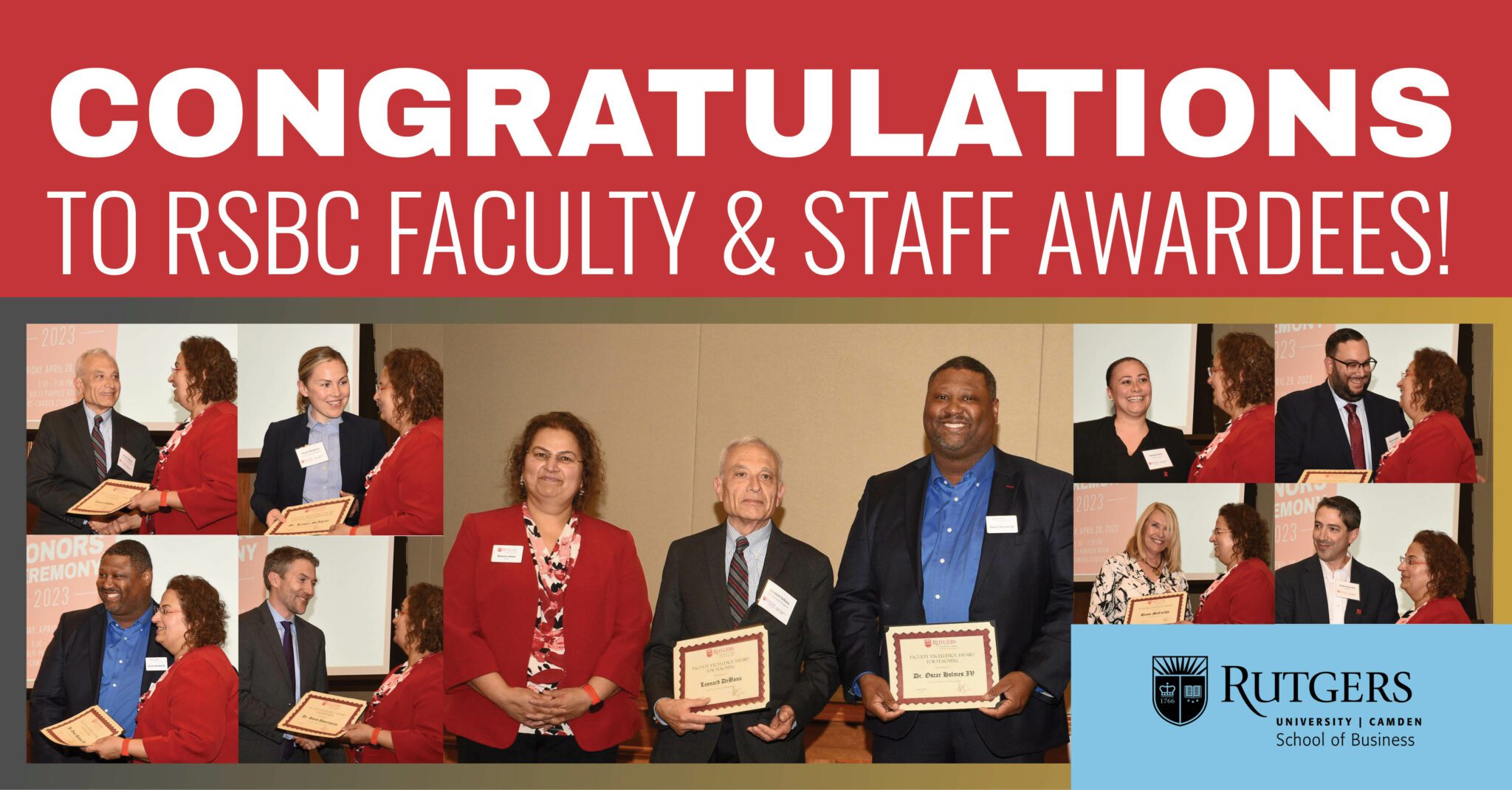 2023 Faculty and Staff Awards - Rutgers School of Business - Camden